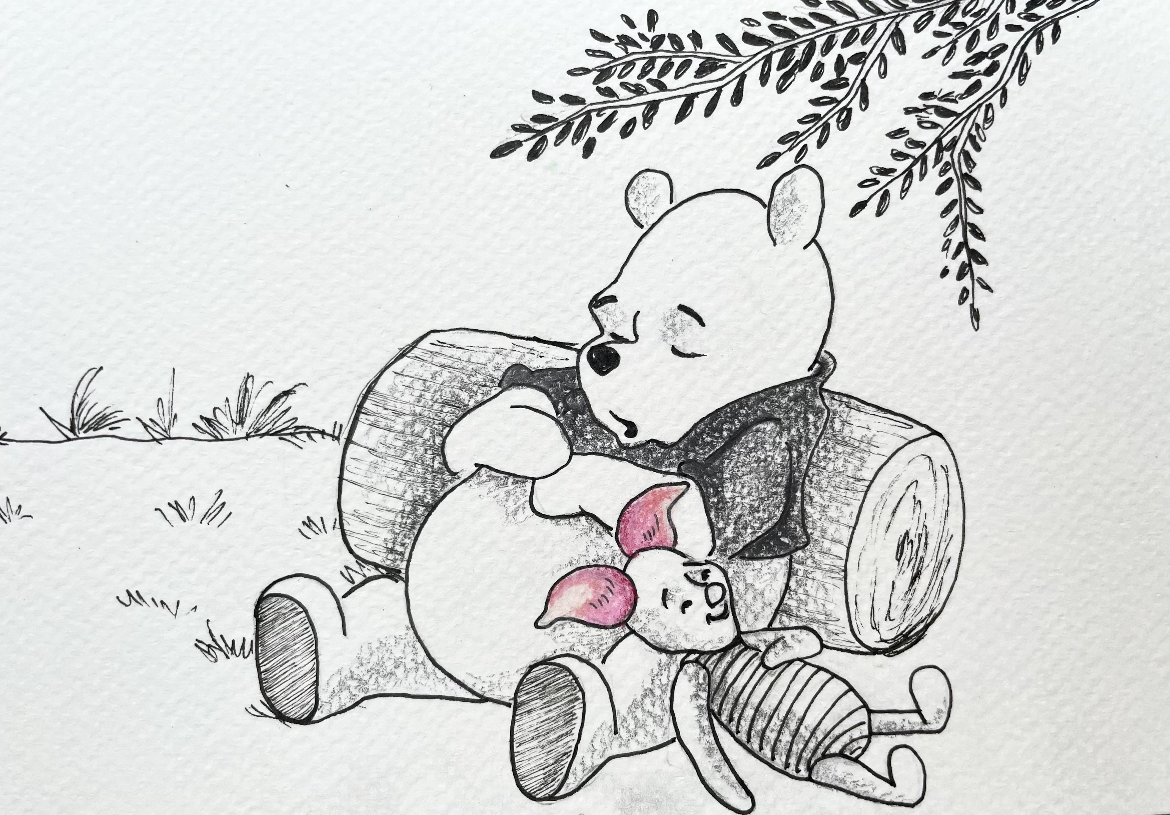 Drawings Of Winnie The Pooh And Piglet